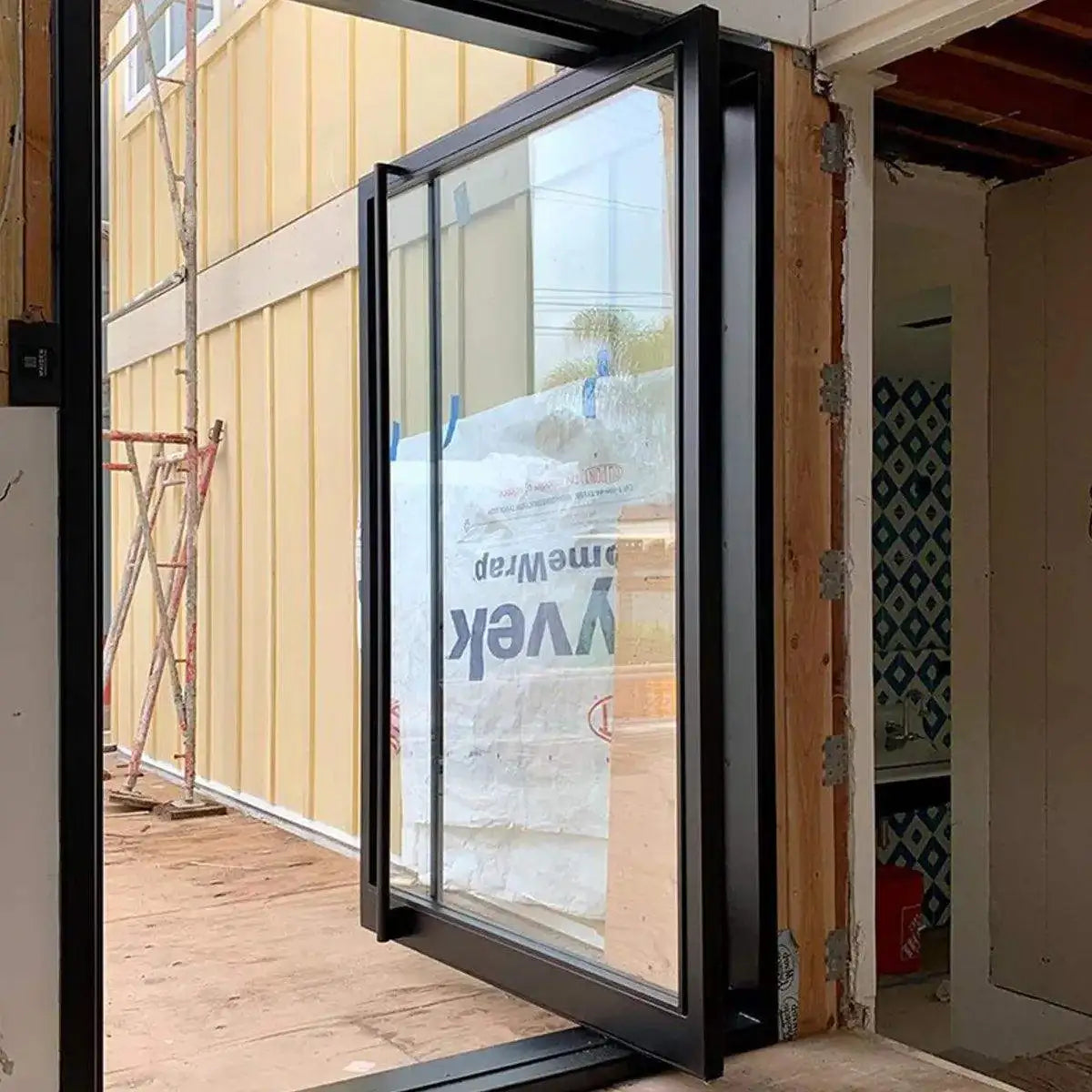 ARTISAN Trendi Full Glass Panel Pivot Door Clear Glass AED-PT034 ...